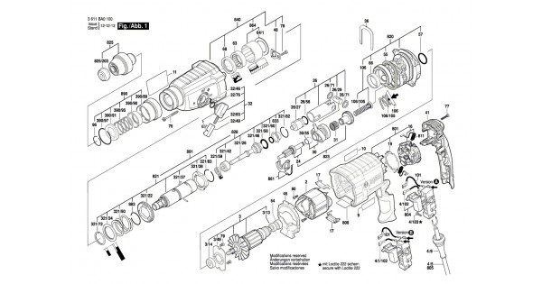 Купить запчасти для перфоратора Bosch GBH 2-24DF доставка, наличие, цена